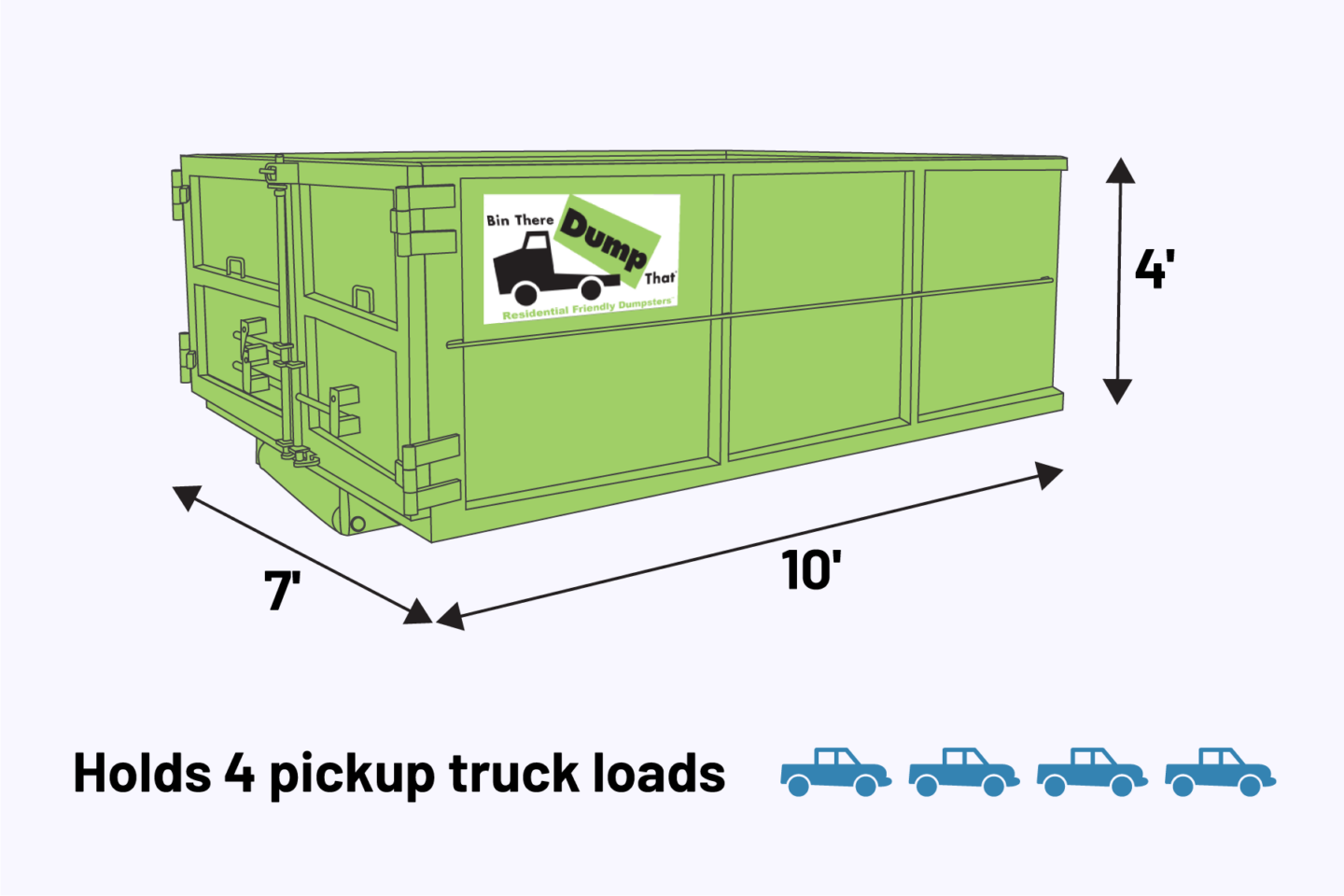 Orlando, FL Dumpster Rates & Sizes | Bin There Dump That